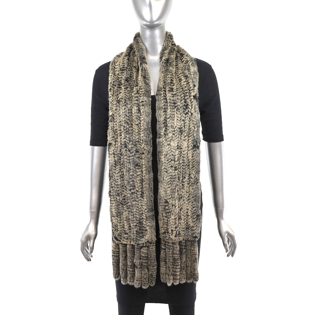 Knitted Rabbit Scarf- Size Free | VintageFurs