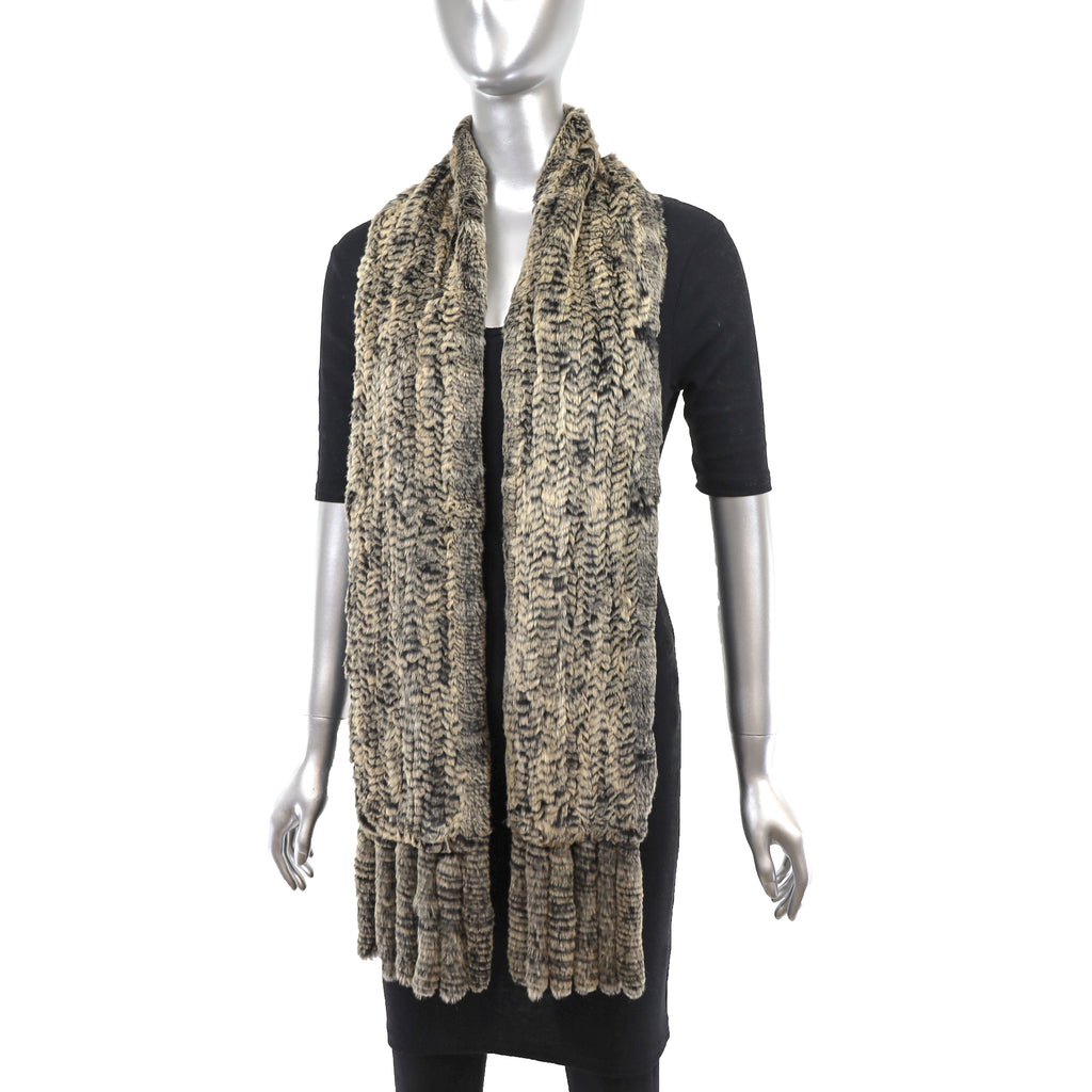 Knitted Rabbit Scarf- Size Free | VintageFurs