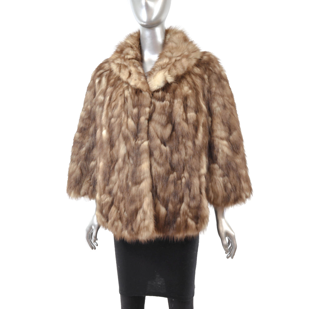 Section Stone Martin Cape- Size L – VintageFurs